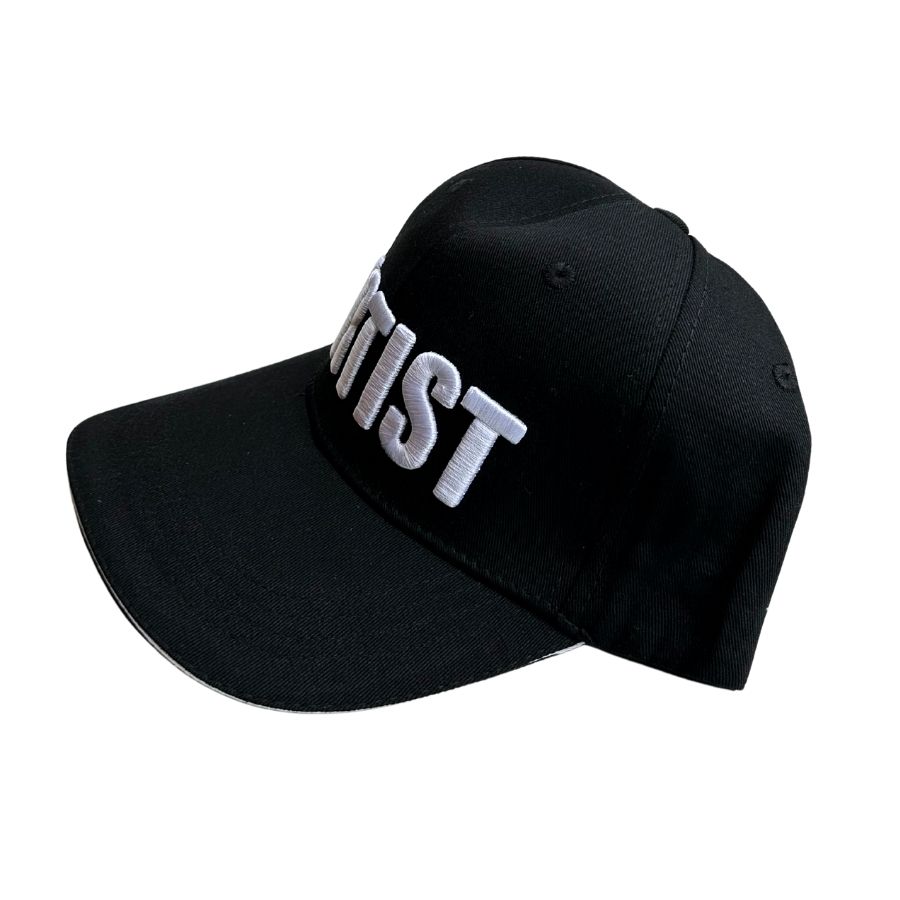Black ARTIST Trucker Hat – Bold Style for Creative Minds